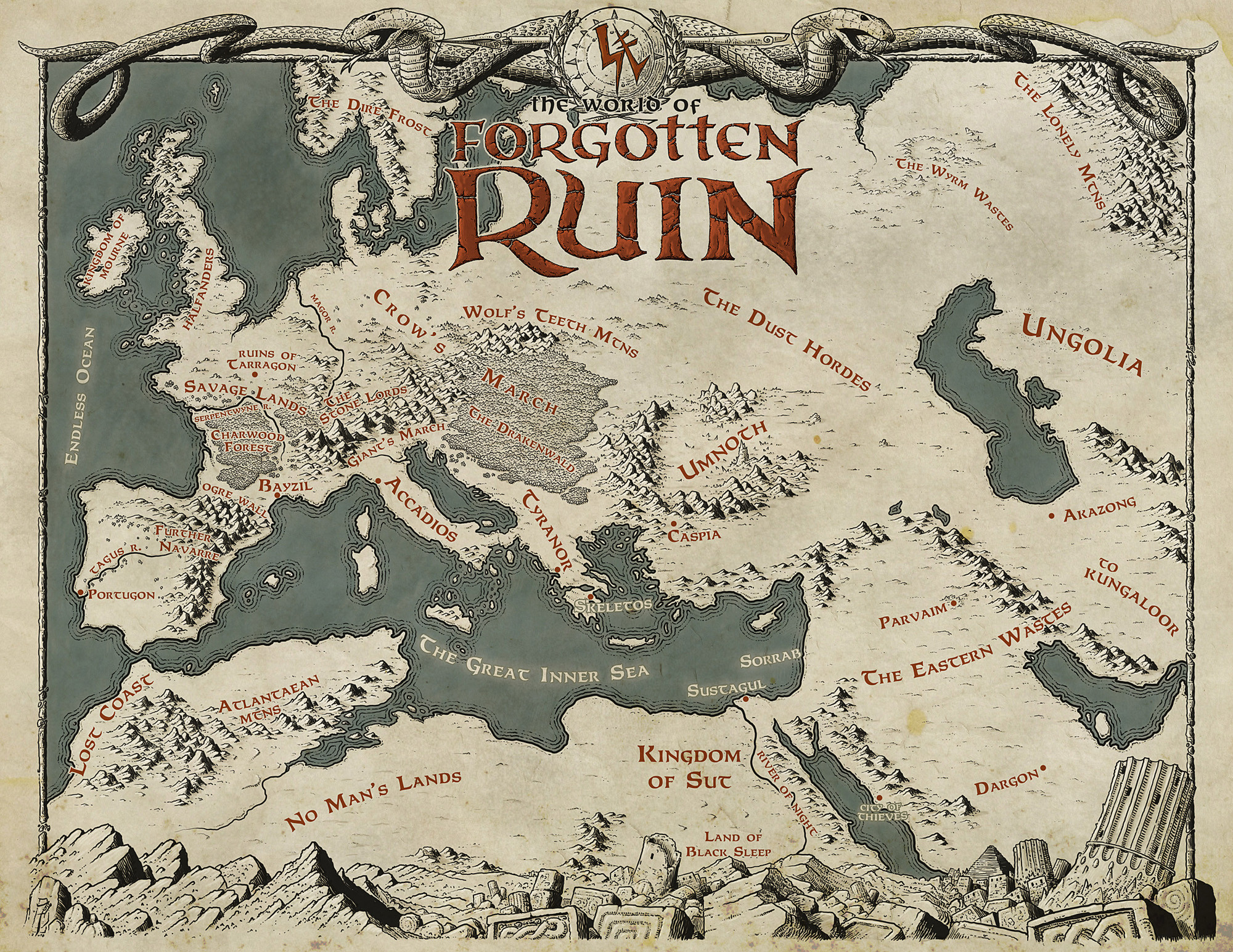 John Stevenson - Forgotten Ruin map
