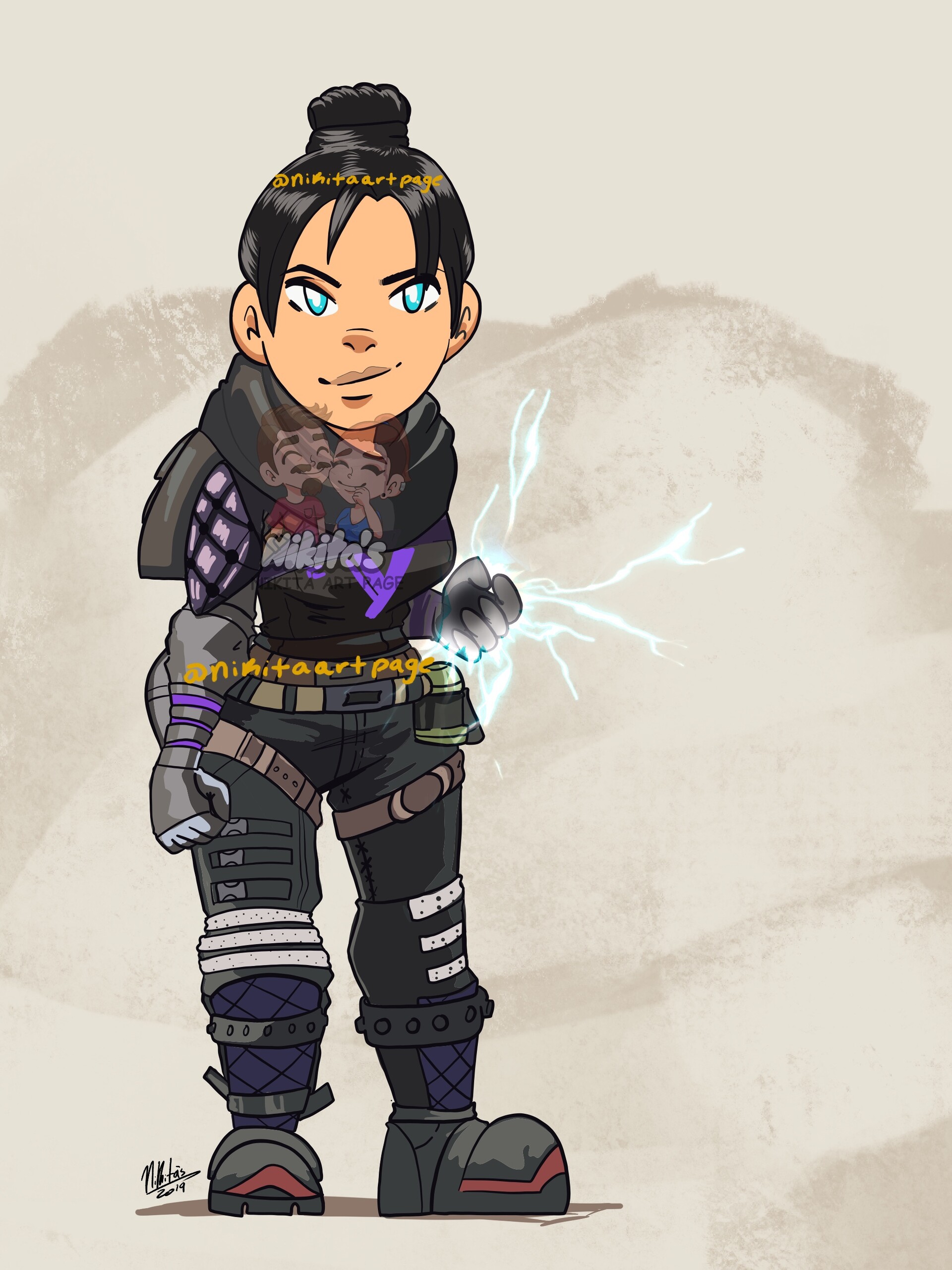 ArtStation - Apex Legend Wraith cartoon