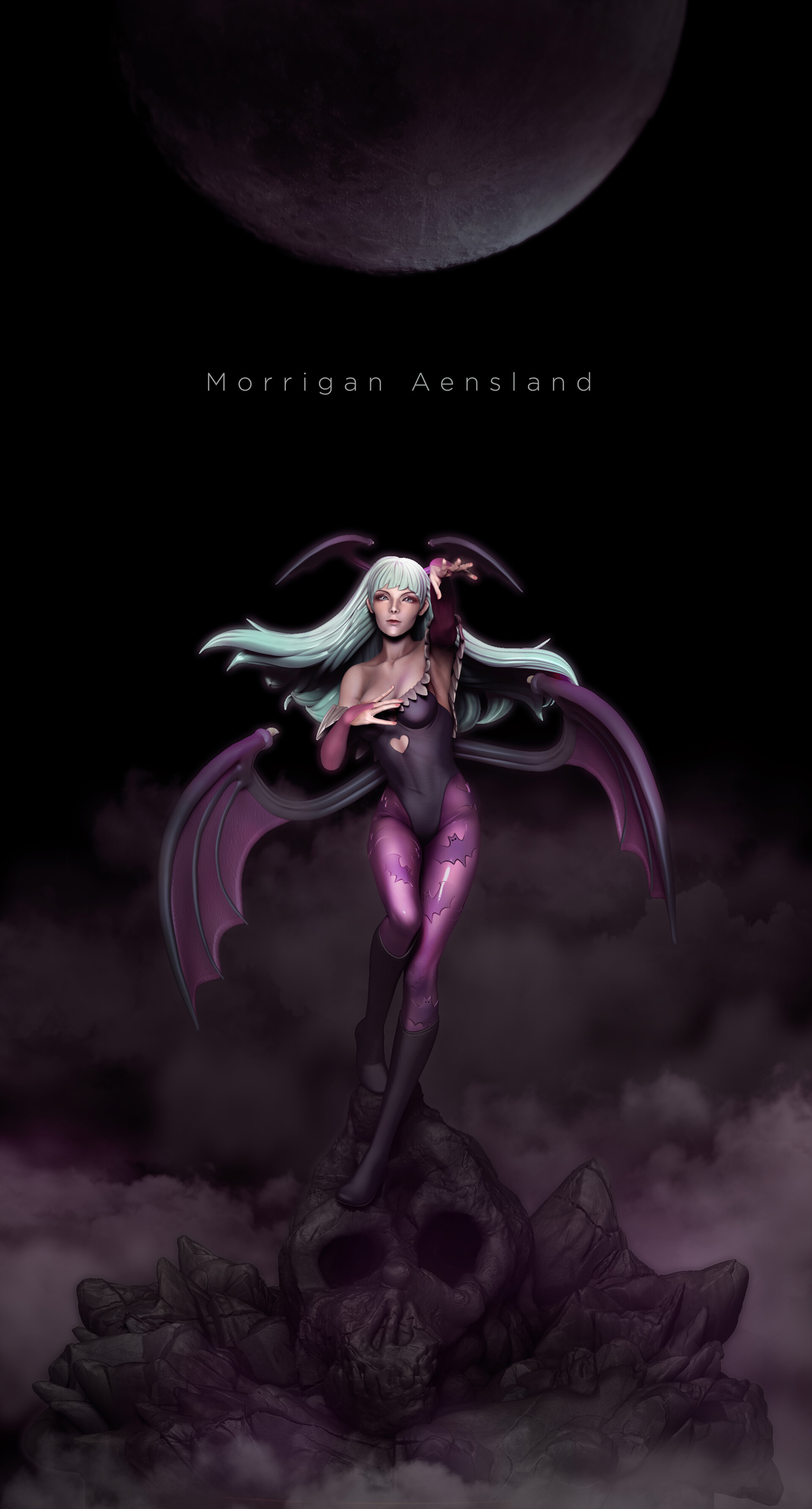 ArtStation - Morrigan Aensland Darkstalkers - 3D Fanart