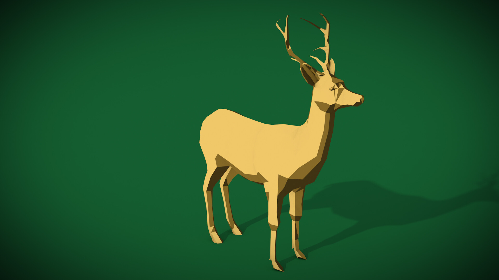 ArtStation - Low Poly Deer