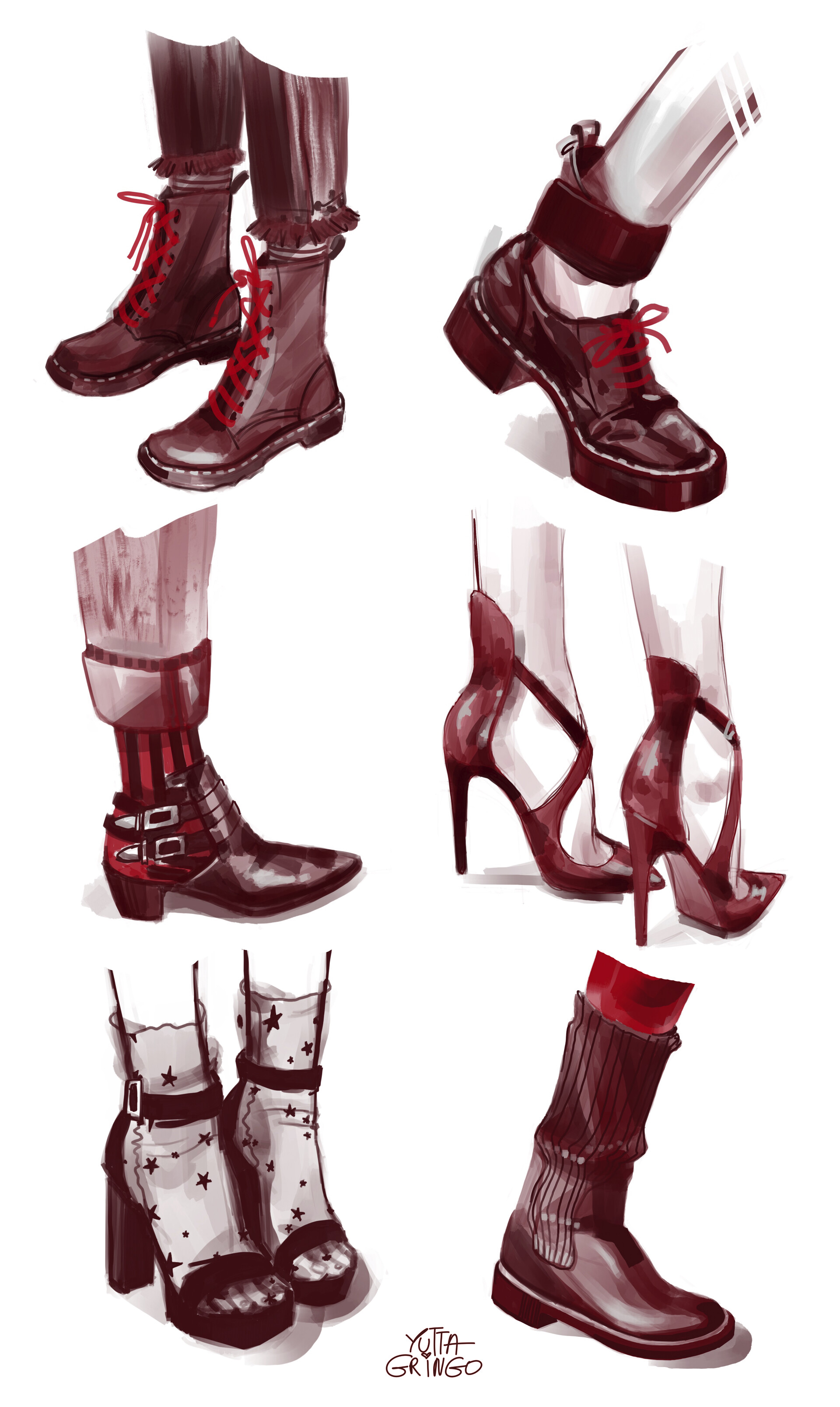 shoe drawing reference
