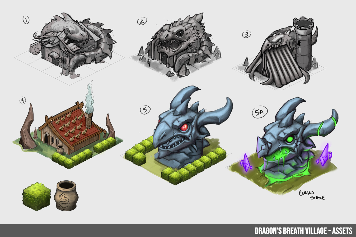 ArtStation - Dragon's Breath Village