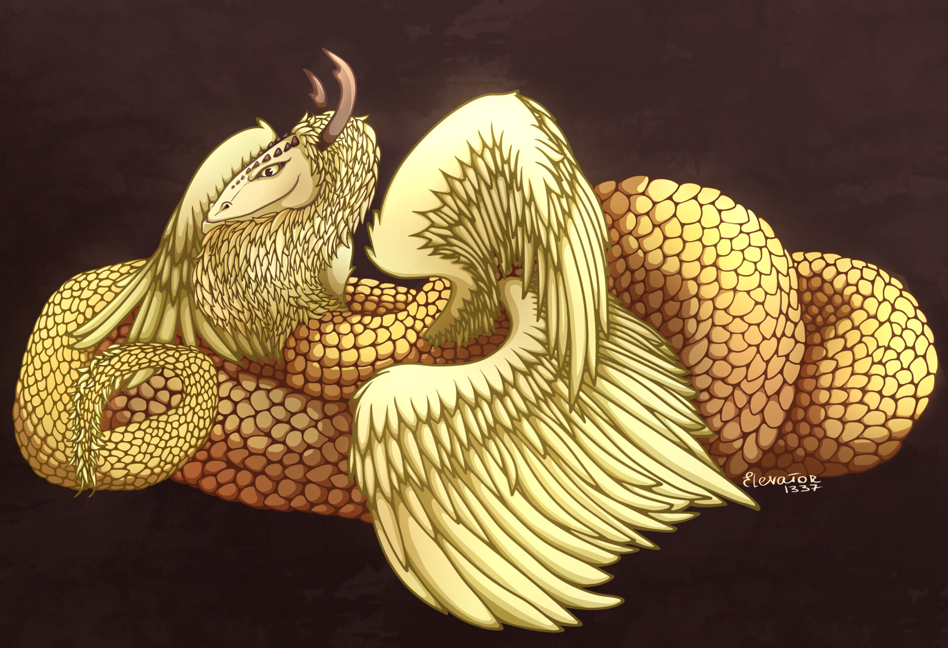 ArtStation - Gold Dragon