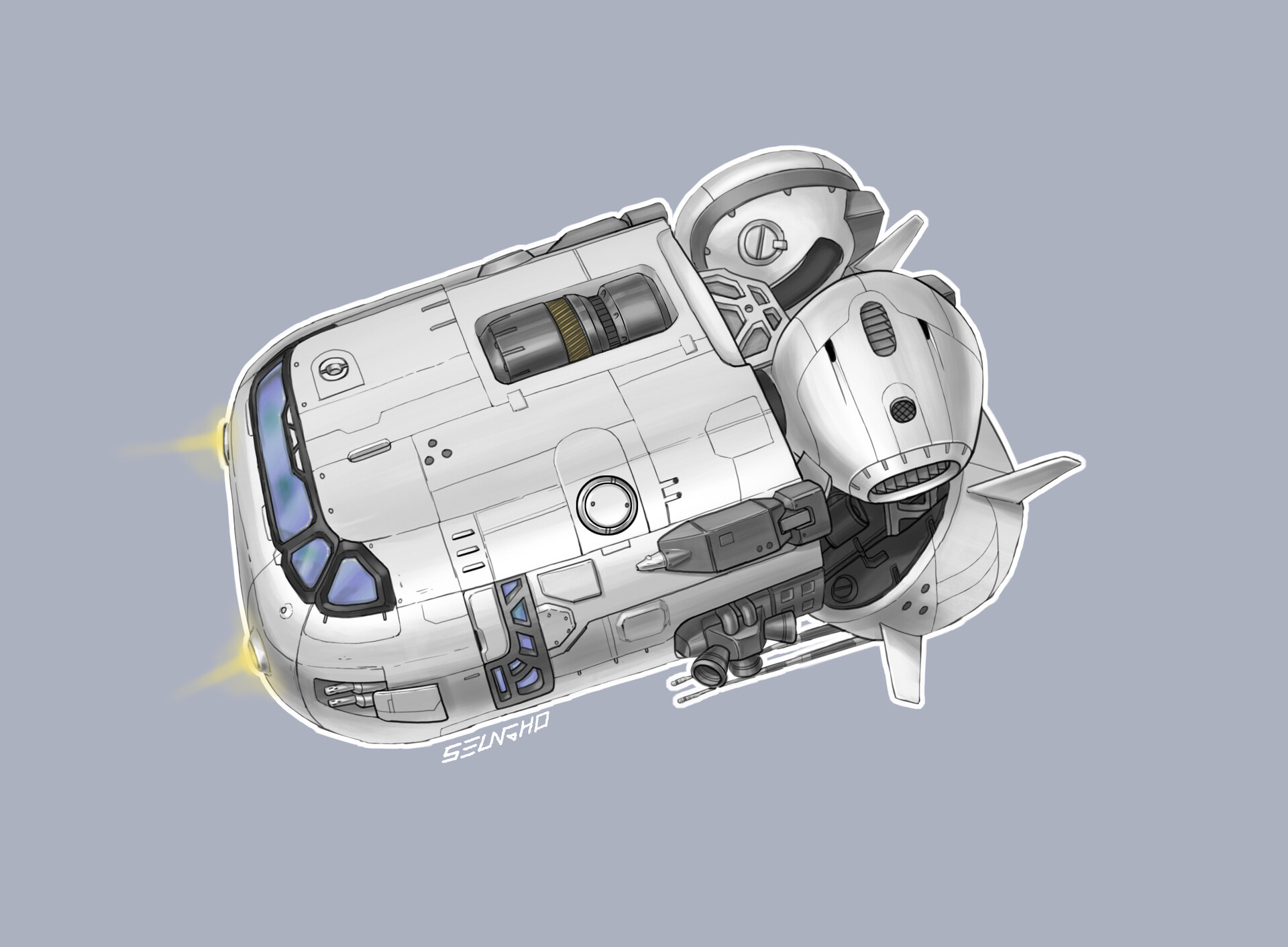 ArtStation - Airpod Spaceship