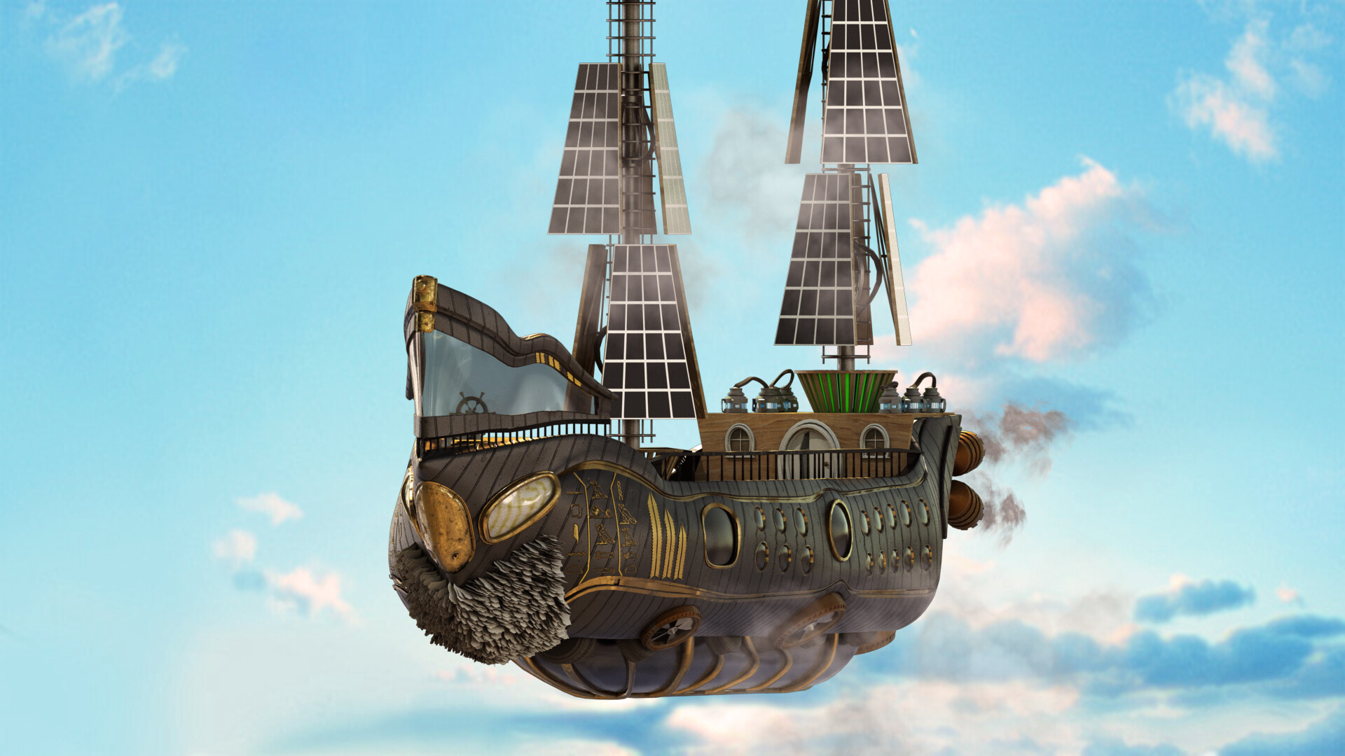 ArtStation - King Hamada Skyship