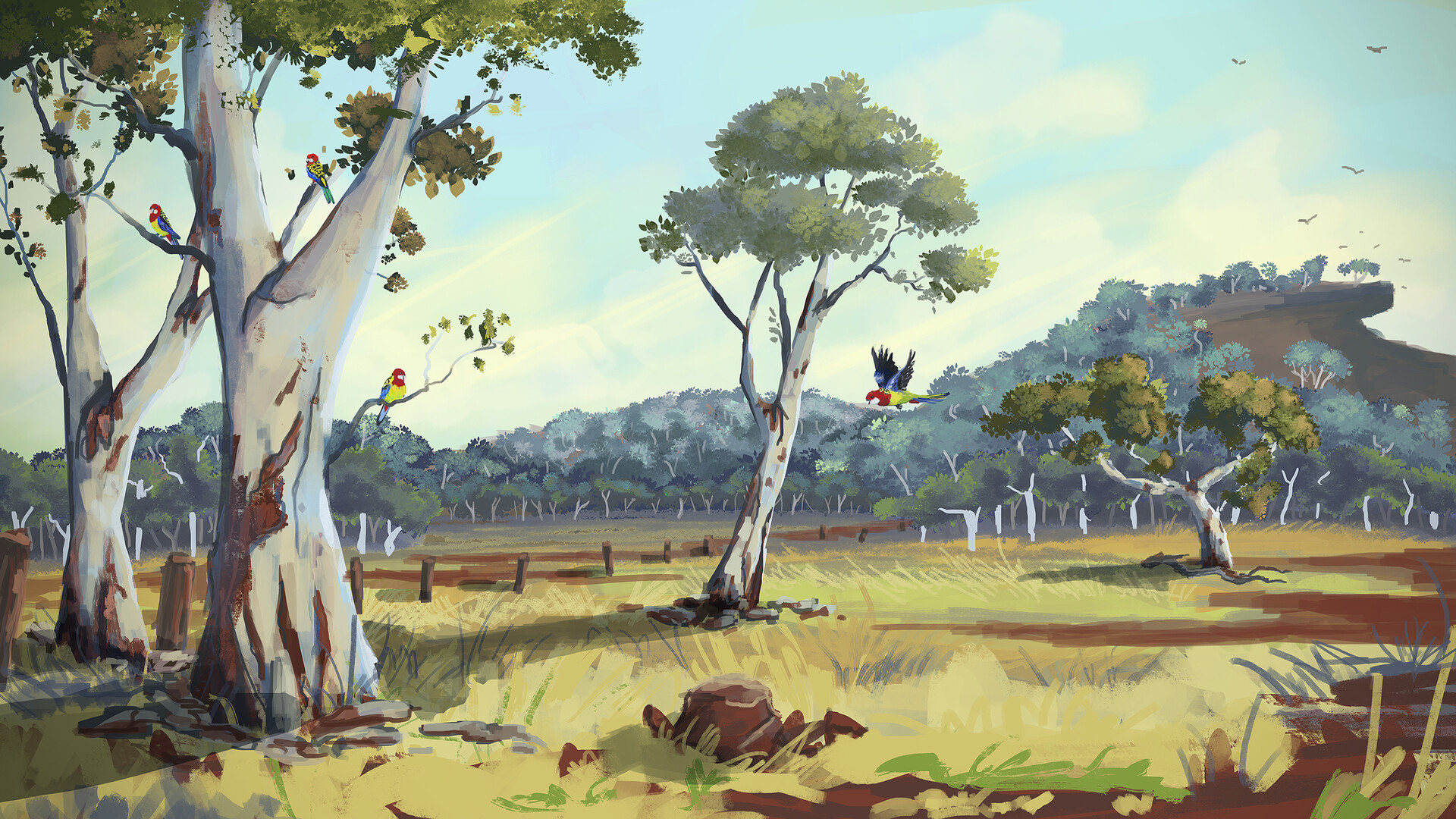 ArtStation - Gum Trees