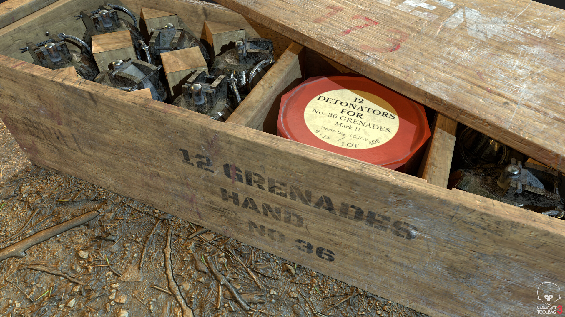 Elliot Amos - WW2 Grenade Crate