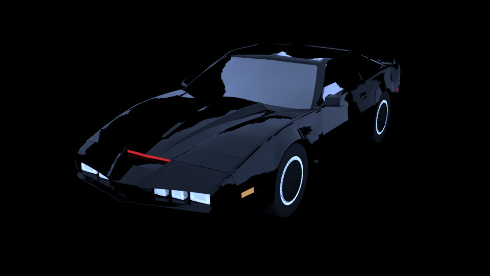 ArtStation - Knight Rider (Low poly)