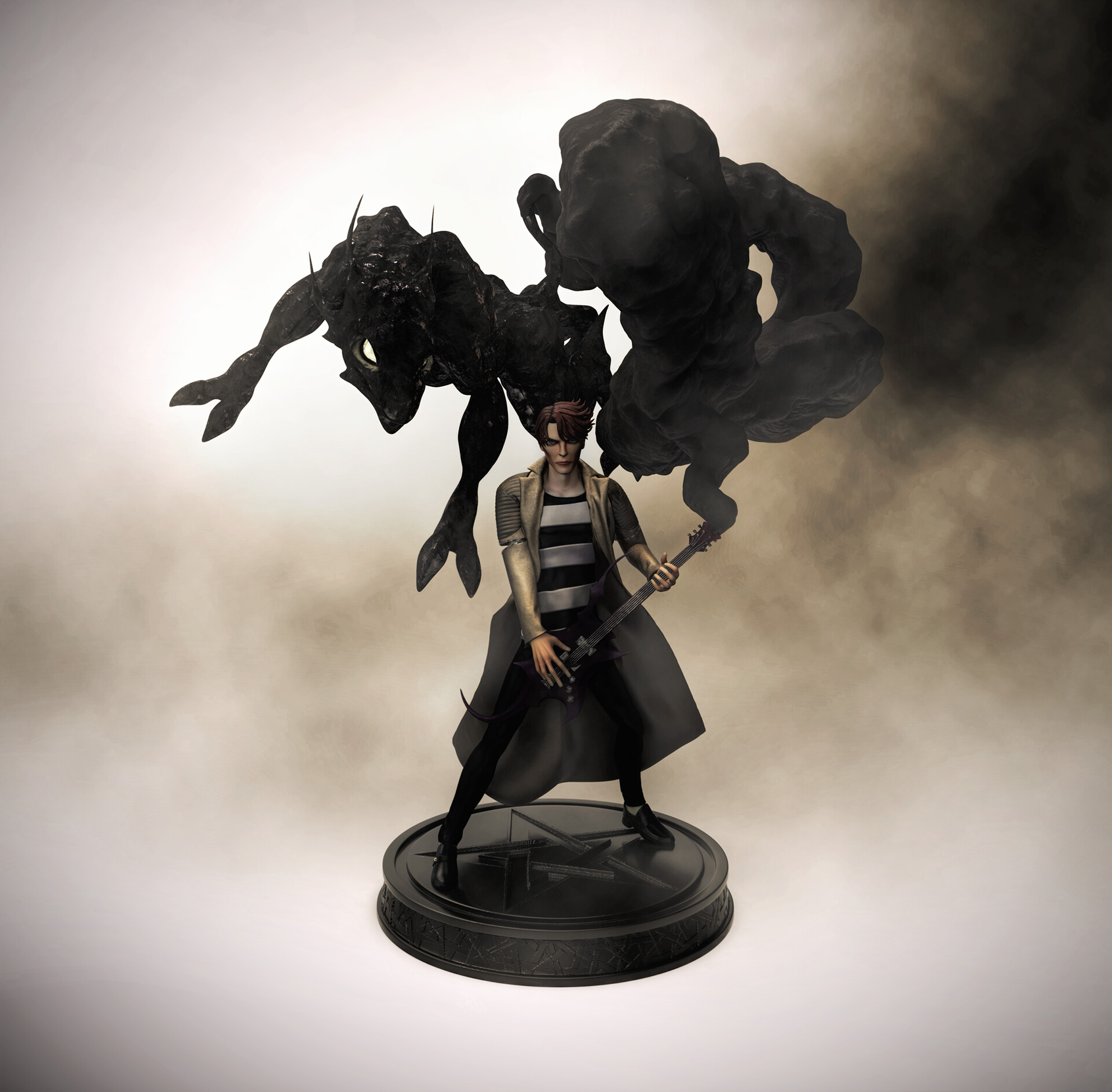 ArtStation - Return of the Thin White Duke - David Bowie sculpt for 3D ...