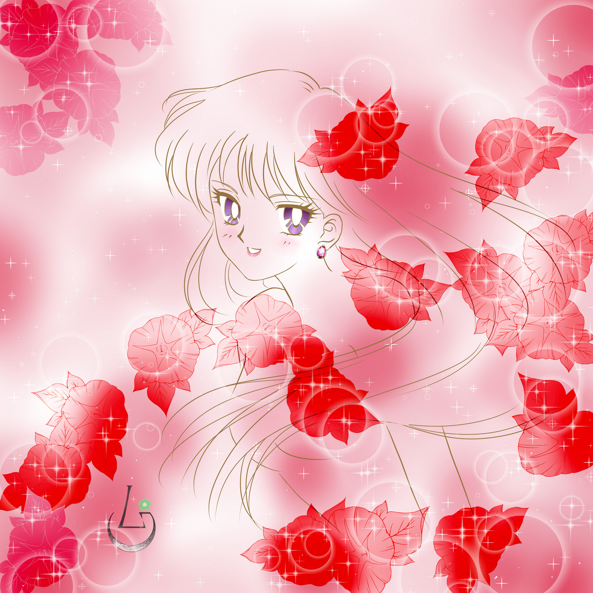 ArtStation - Guardian Rei Flower Portrait