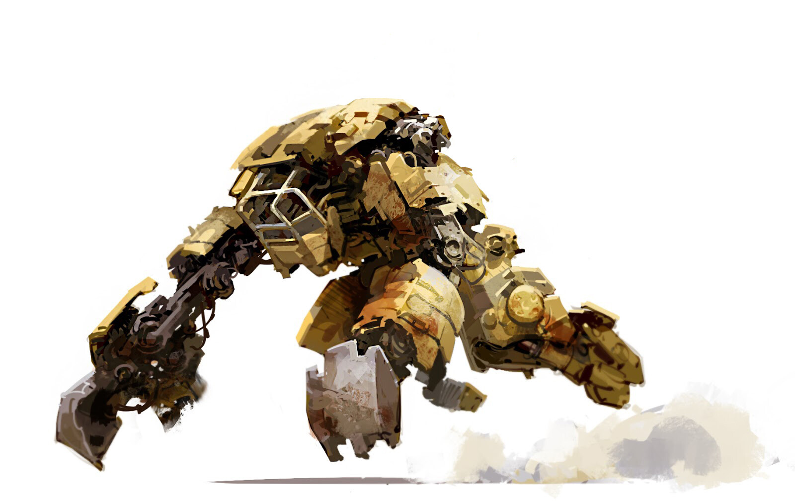 ArtStation - jumping mecha