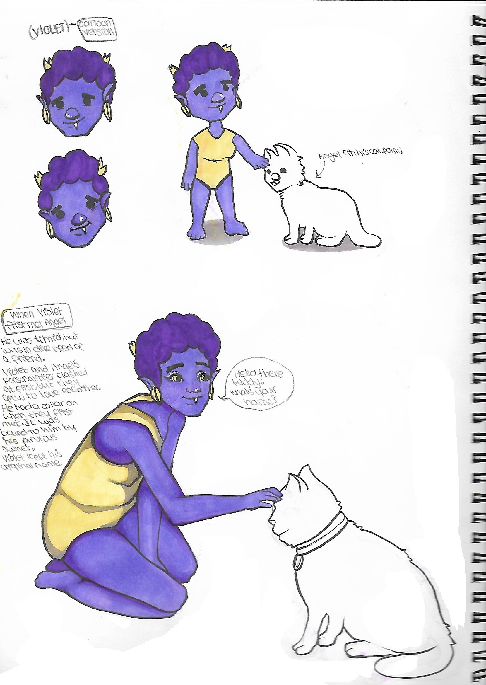 Juv Draws - Original Character Violet Full Body