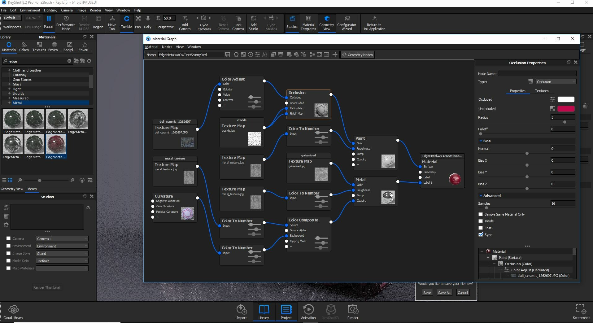 David Lesperance - KeyShot Proc Shader For Warn Metal (Keyshot 8)