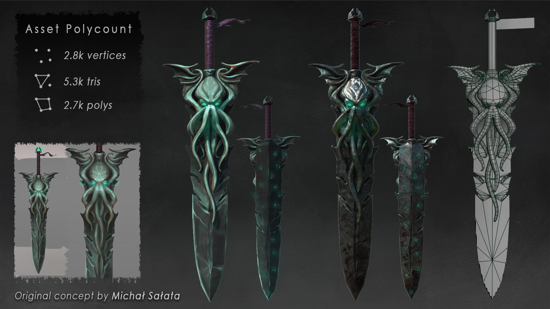 Lisa Salmon - "Sword of the Abyssal Great Dreamer" - 3D Weaprop