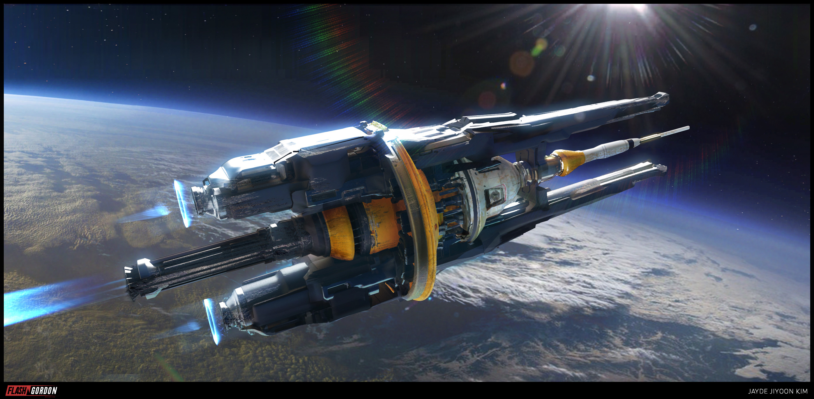 Dr. Zarkov's Rocket Ship by Jayde Jiyoon Kim : r/ImaginaryStarships