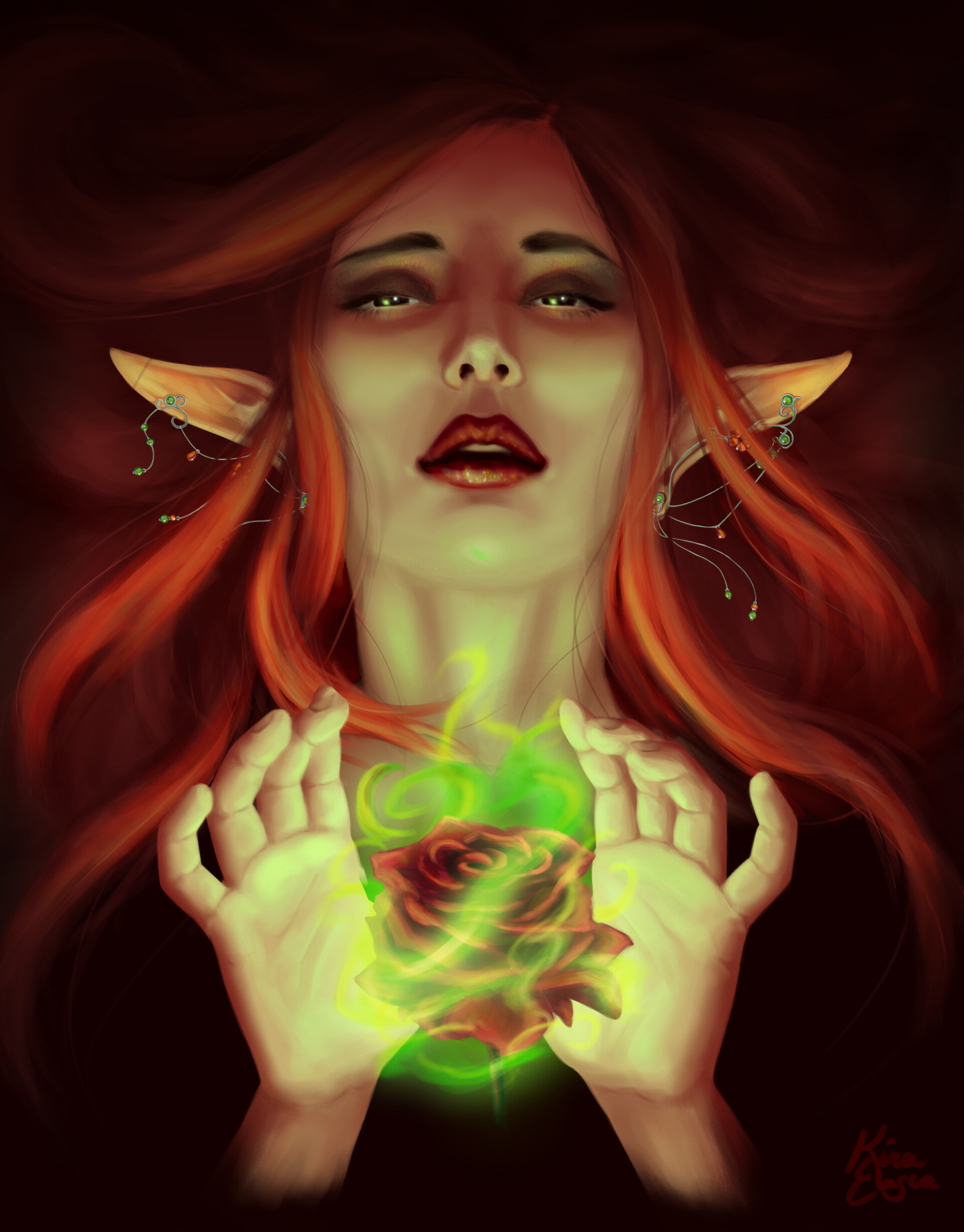 ArtStation - Elven Portraits: The Wiccan Priestess