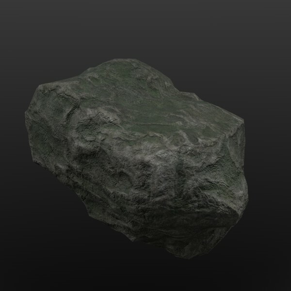 ArtStation - Mossy Rocks (4 variations)