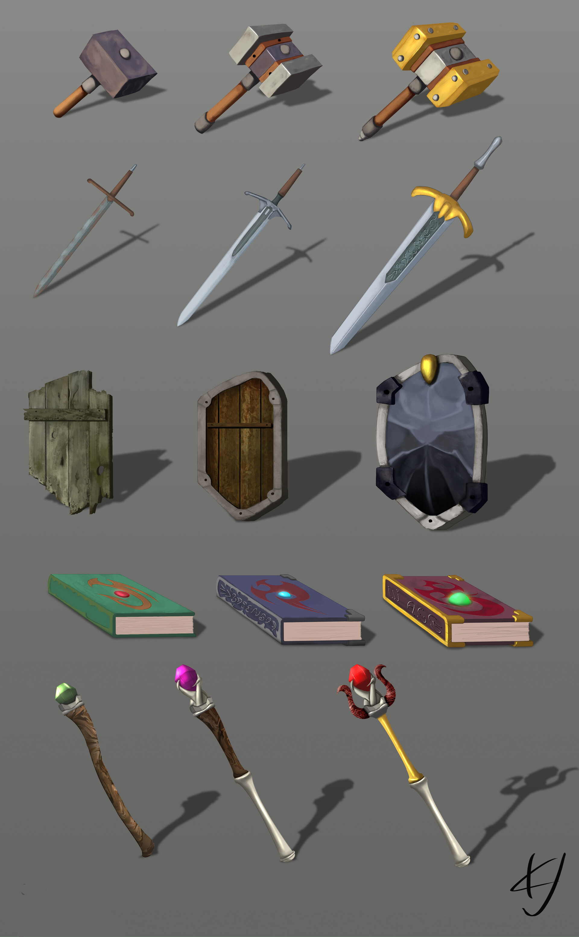 ArtStation - Game Asset: RPG Equipment