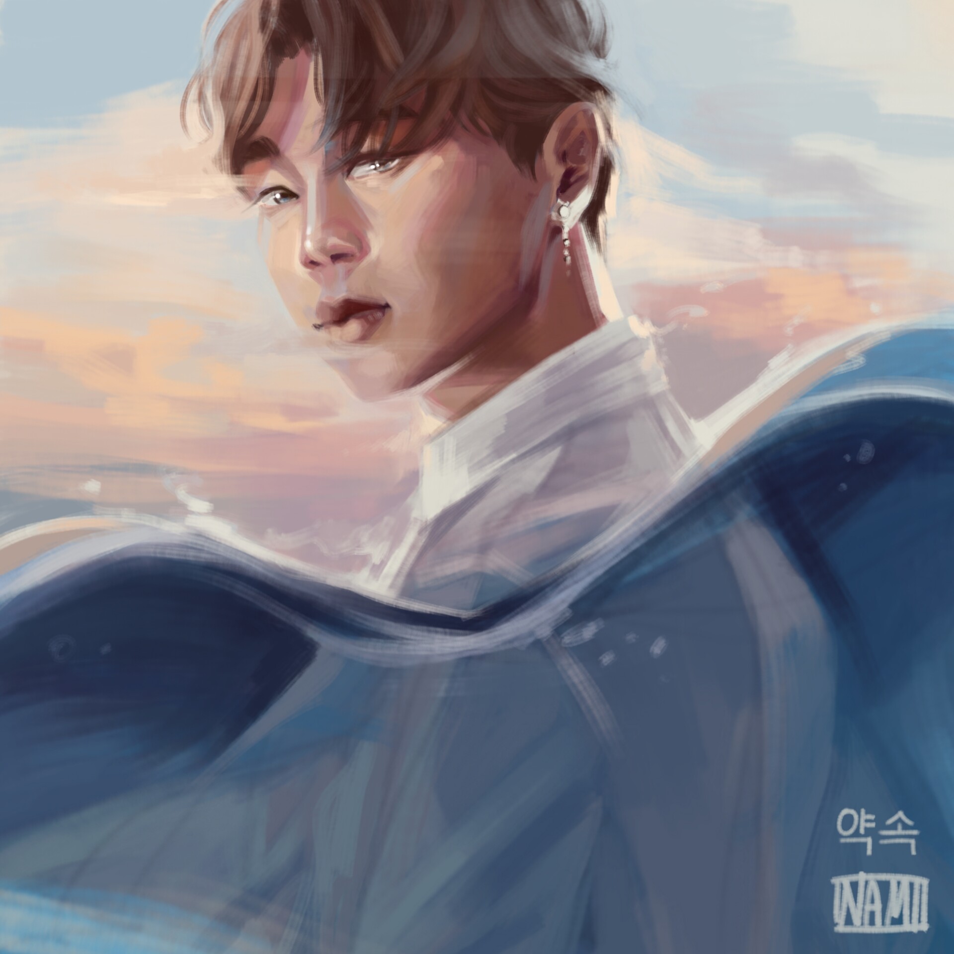 ArtStation - promise | Park Jimin Portrait