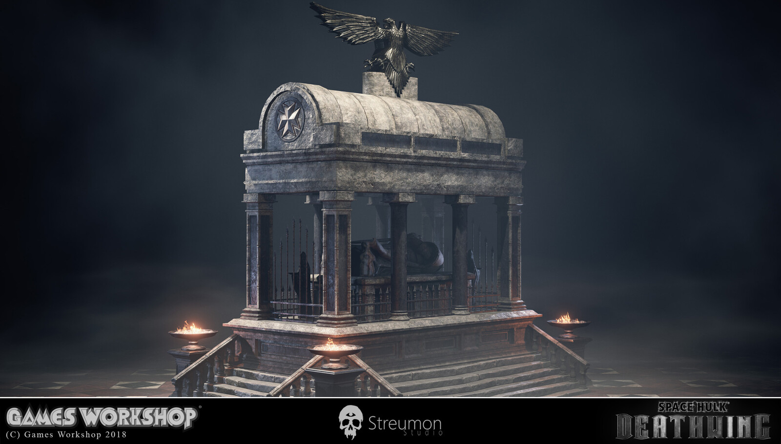 Streumon Studio - SpaceHulk-Deathwing - Black templar props