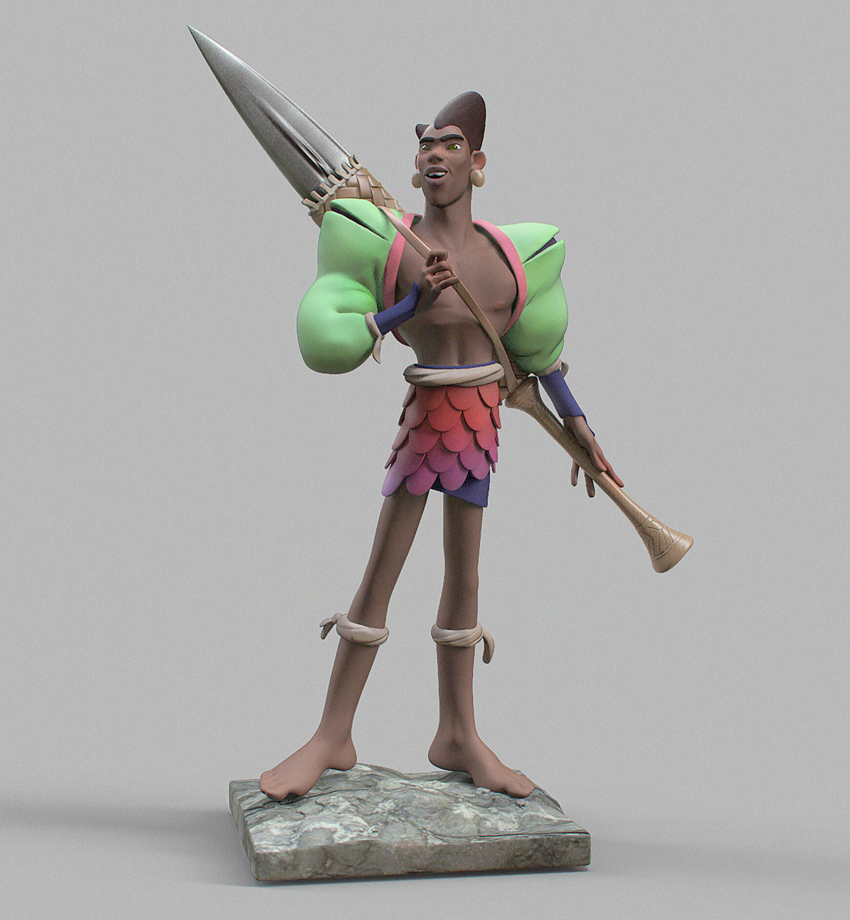 ArtStation - African Fantasy Warrior.