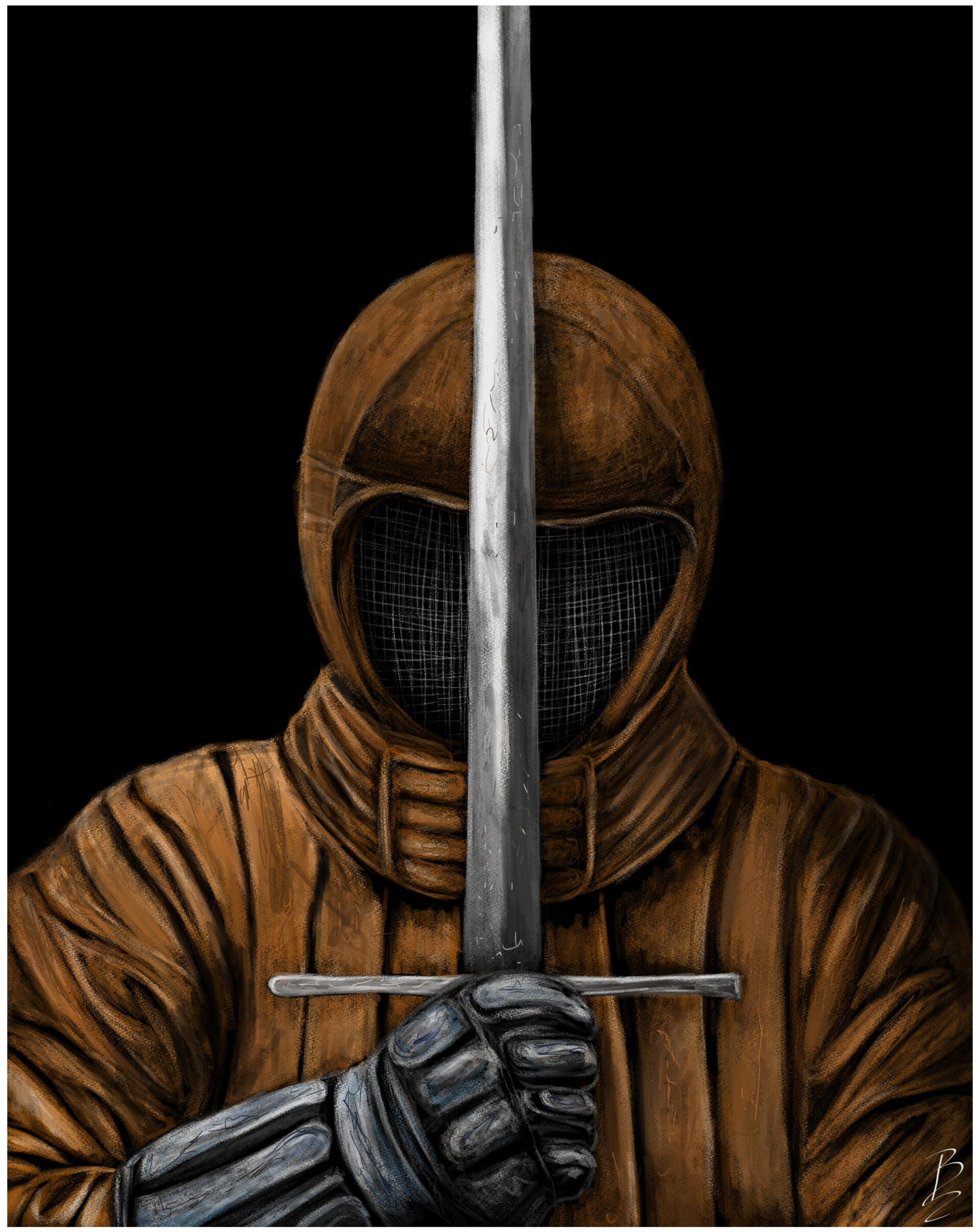 ArtStation - Salutation of a fencer