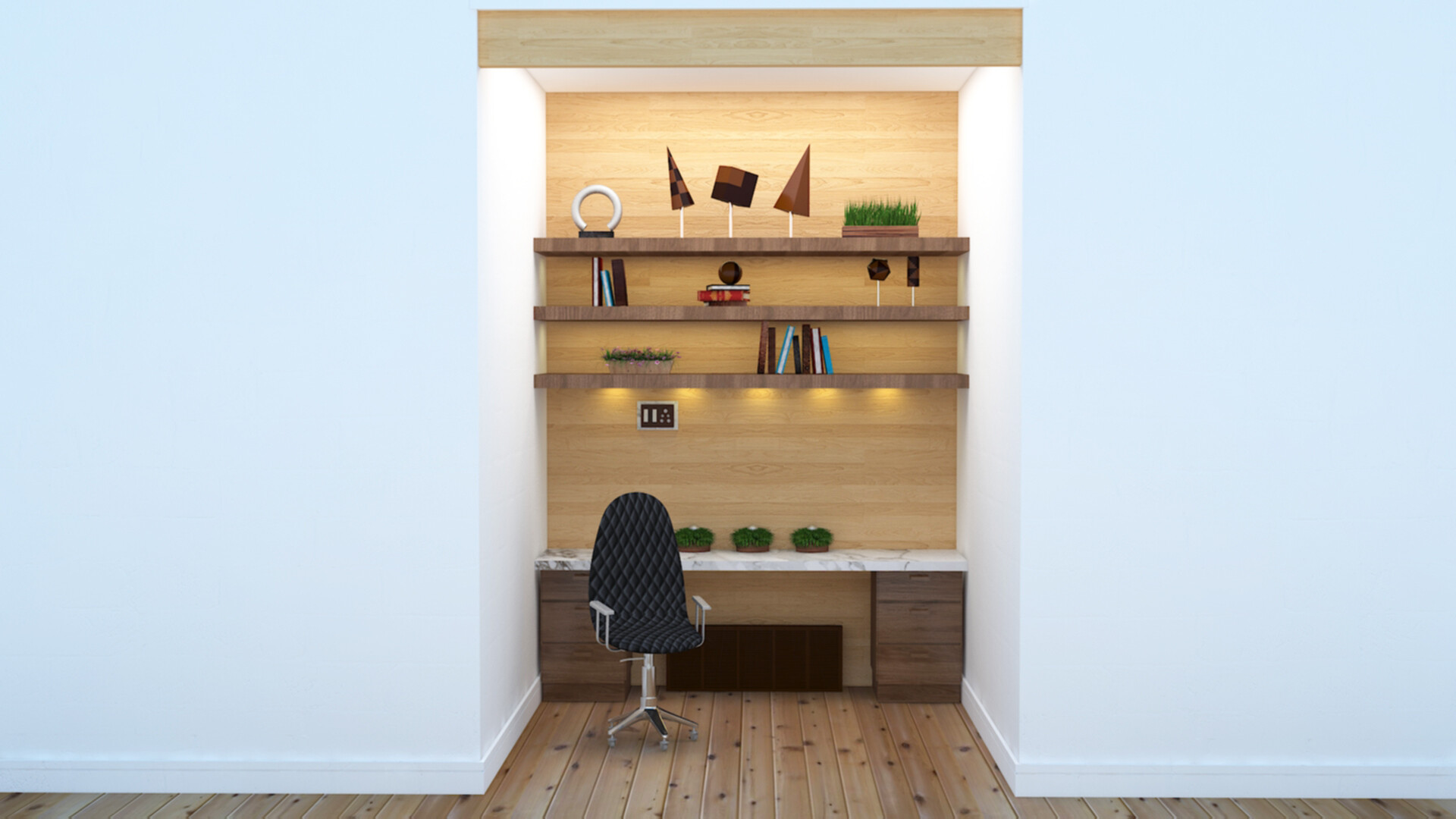 ArtStation - Interior design for study area.