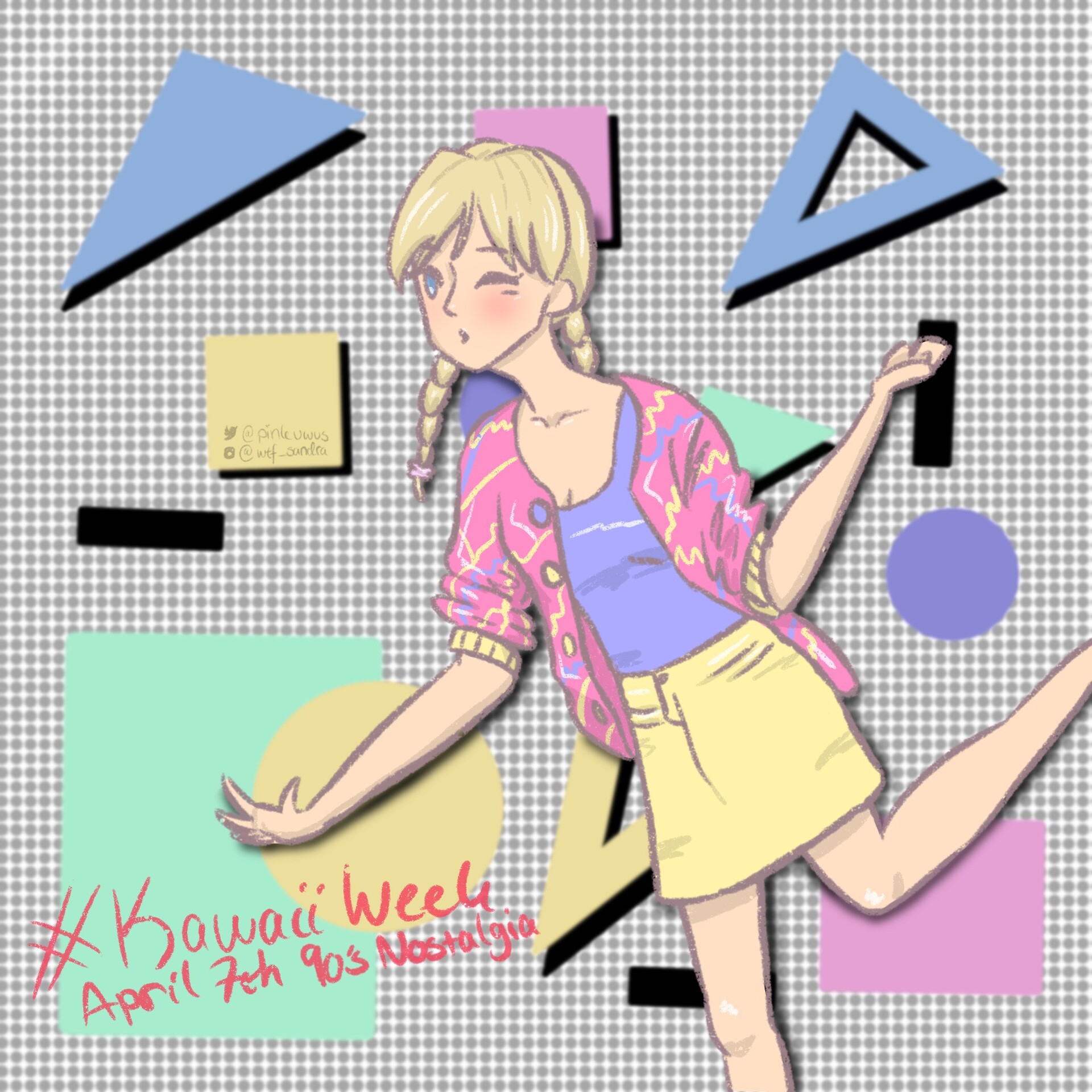 Sandra (pinkuwus/uwusandra) - Kawaii week artchallenge