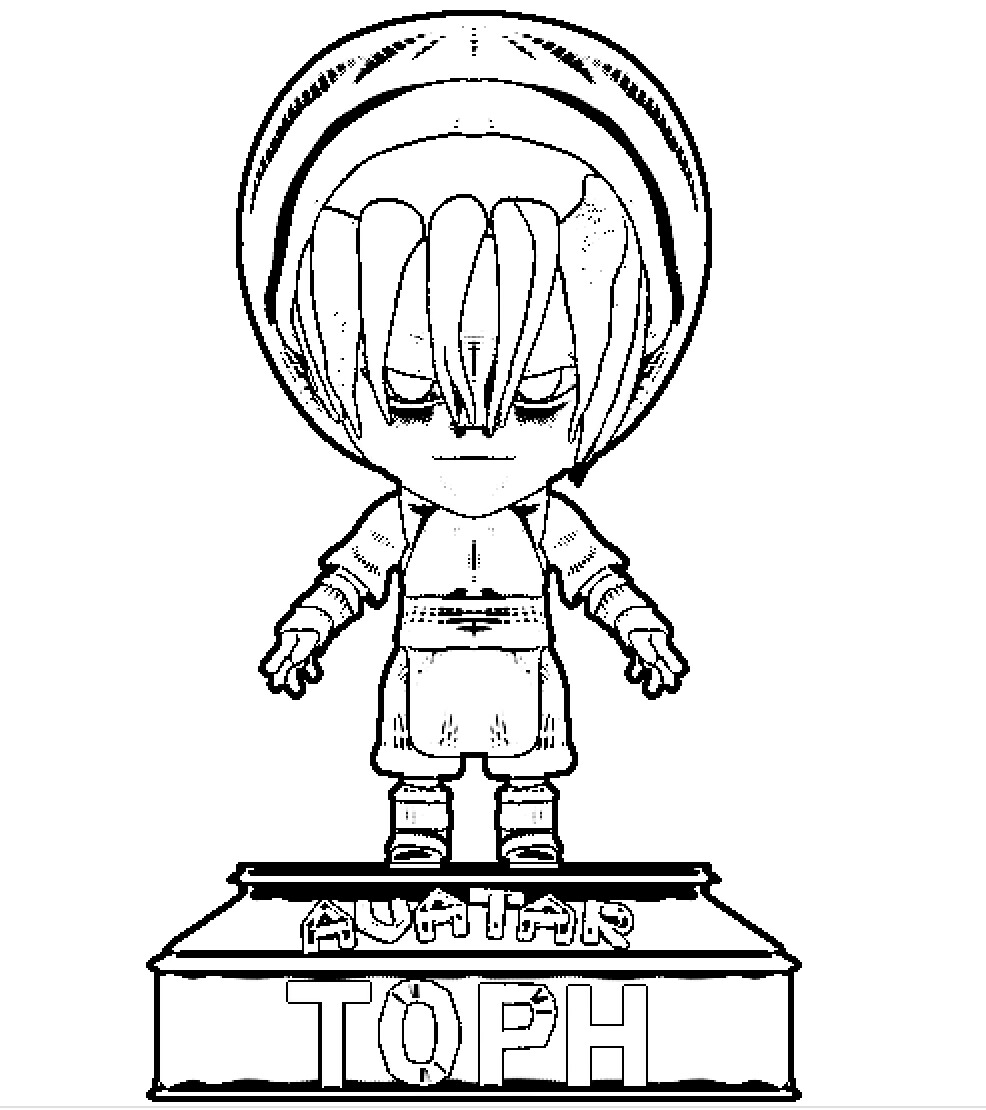 toph coloring pages