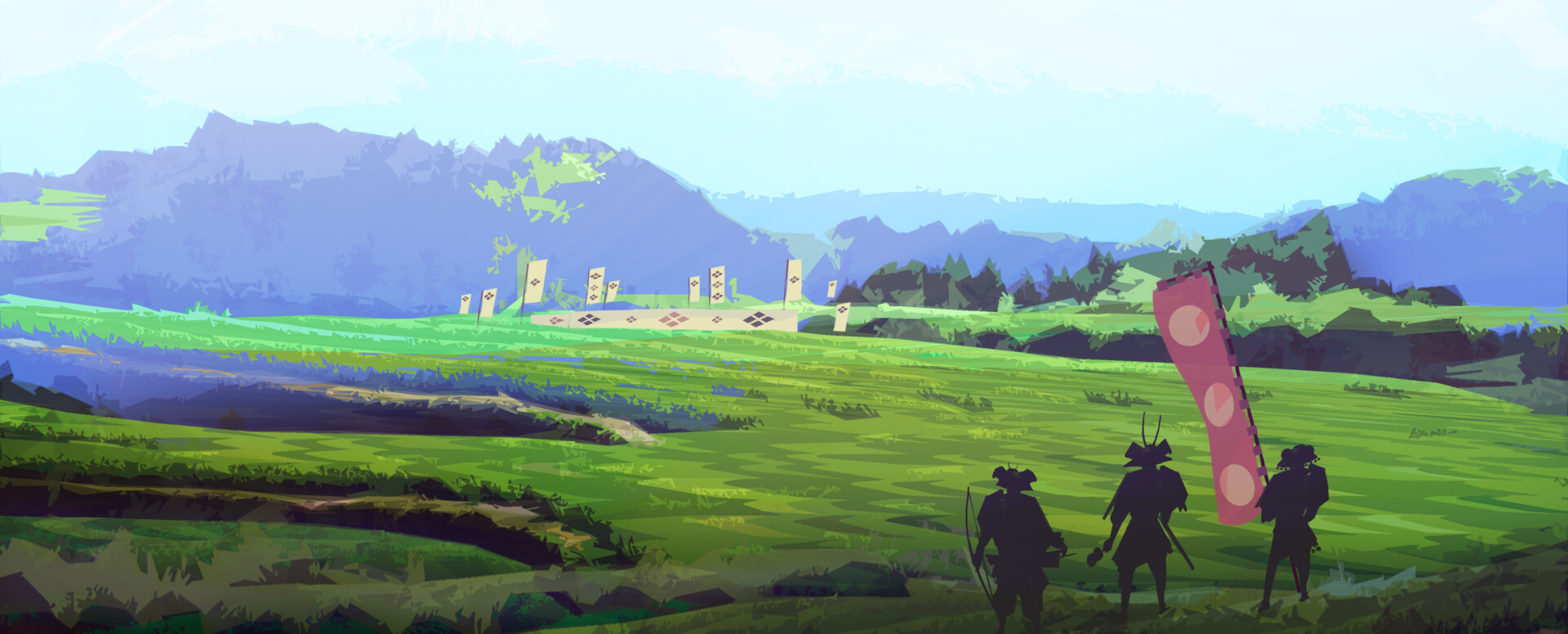 ArtStation - Rice fields