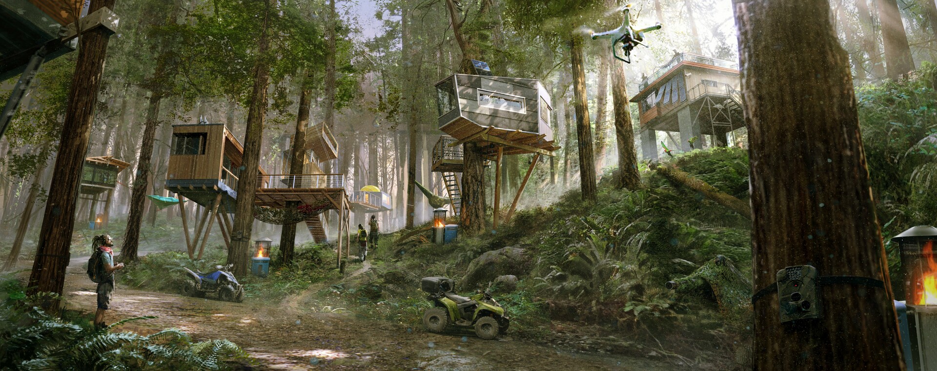 Treehouses by Michel Donze : r/ImaginaryLandscapes