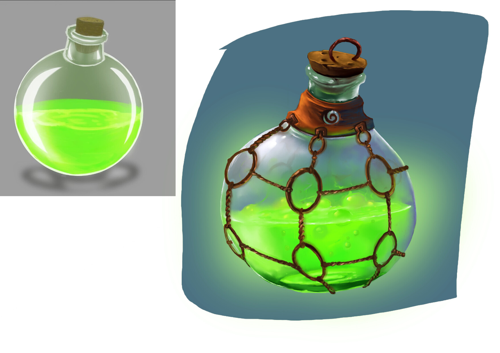 ArtStation - poison bottle/helping subscribers