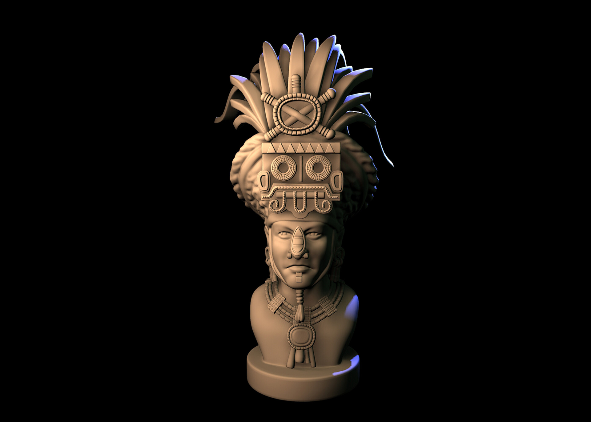 ArtStation - sculpture 3 point lighting