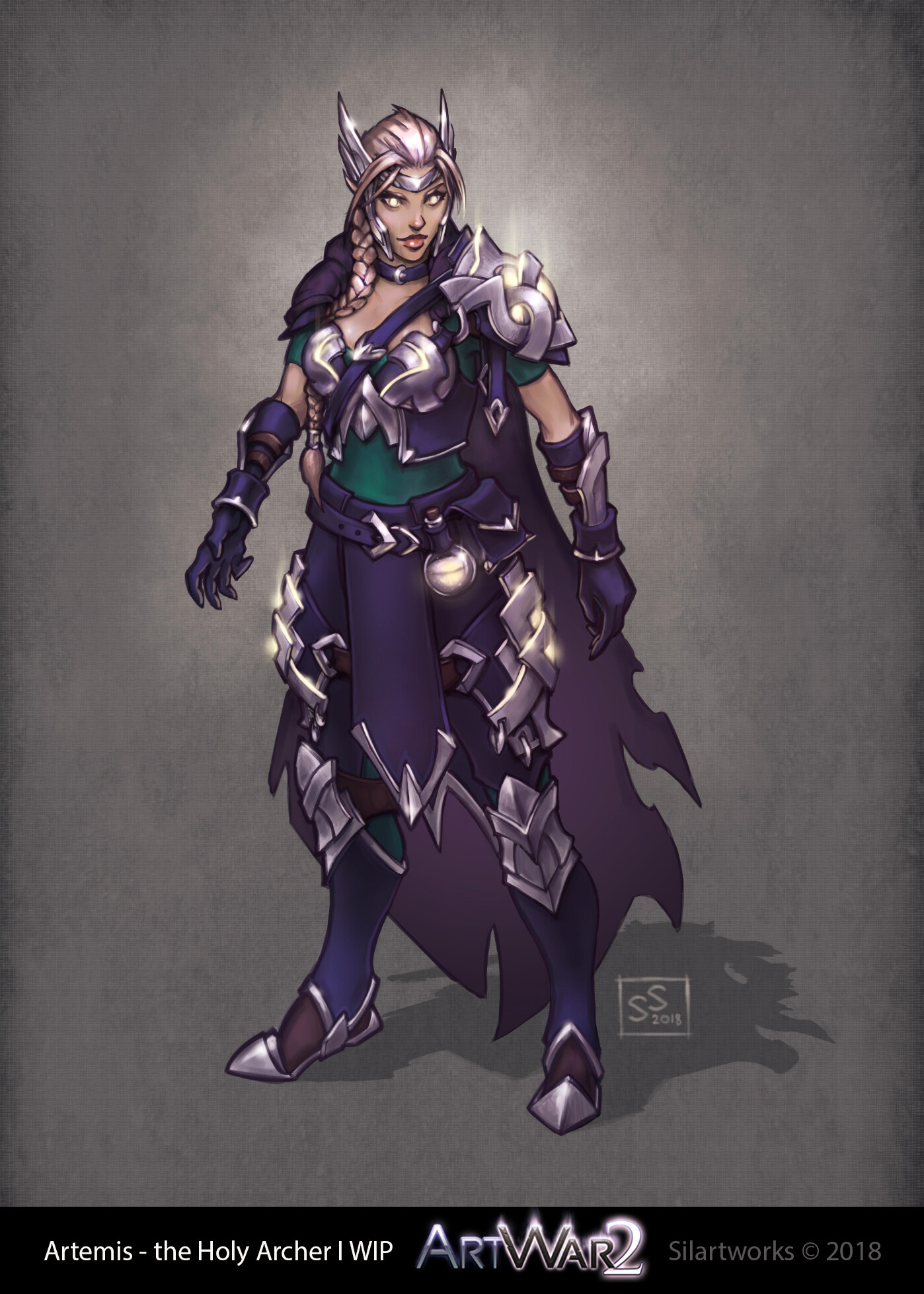 ArtStation - Artemis – the Holy Archer | Cubebrush ArtWar 2