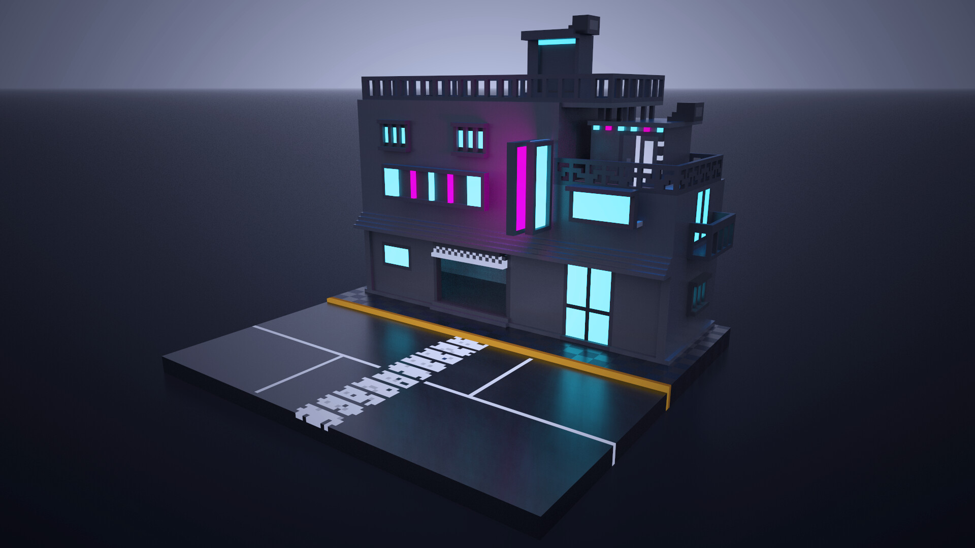 ArtStation - Cyber Home store and Workshop