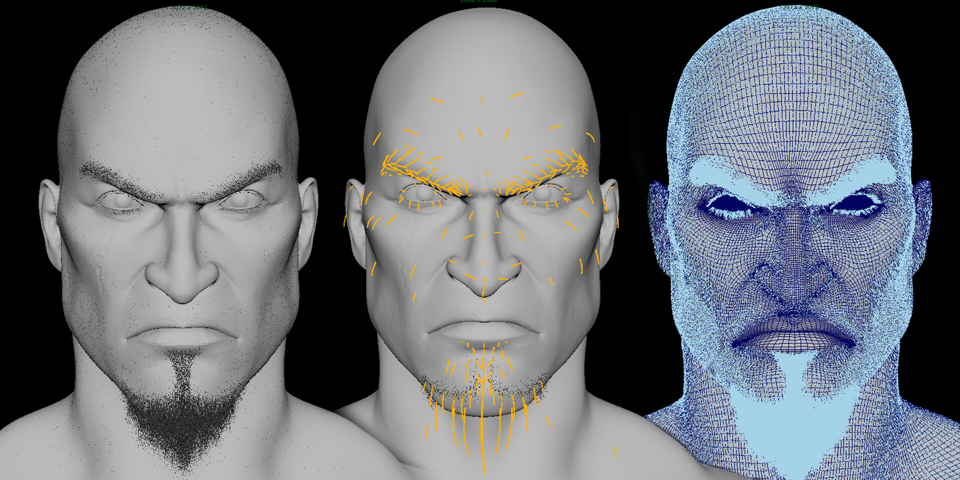 kratos face shape
