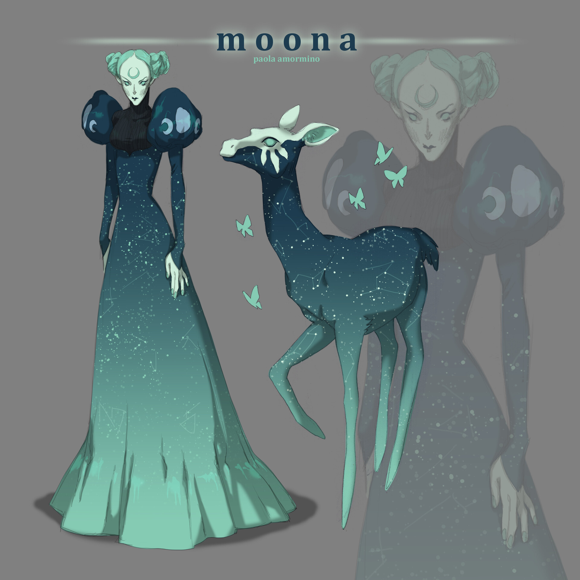 ArtStation - Character Design - Moona