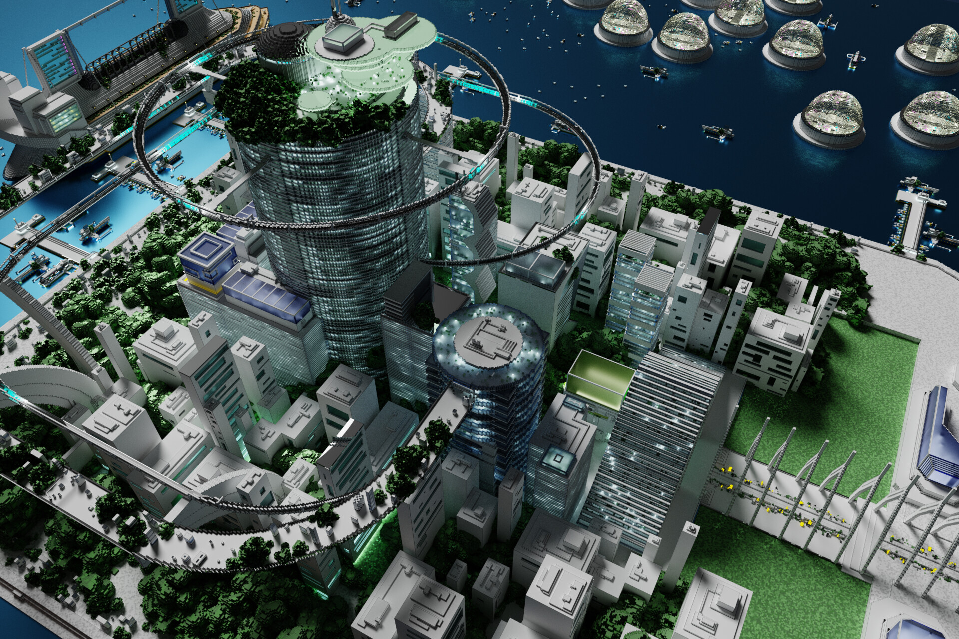 ArtStation - [UPDATED] Sol City - A Sustainable Megalopolis