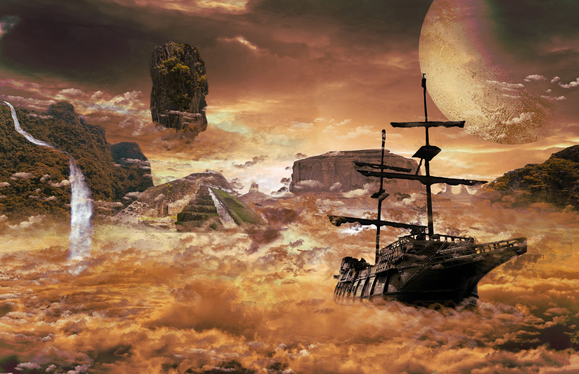 ArtStation - My first Matte Painting