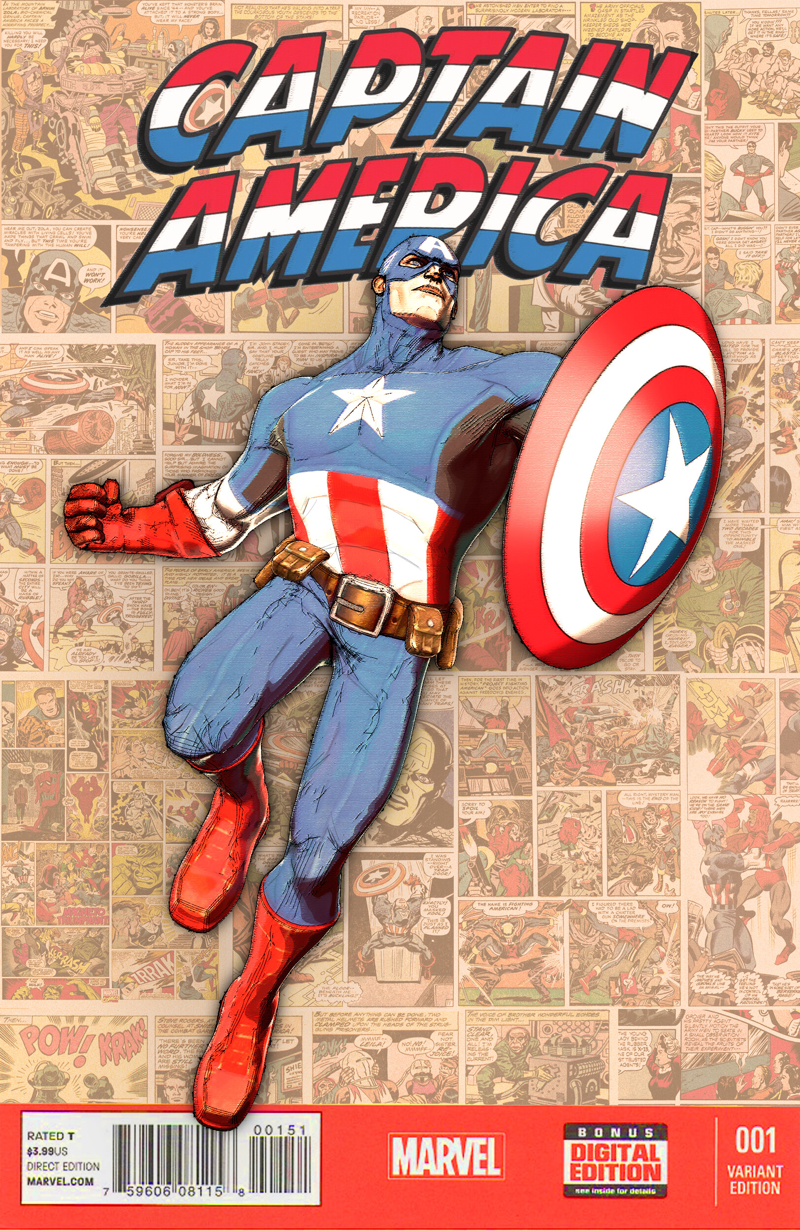 ArtStation - Captain America Comic Cover