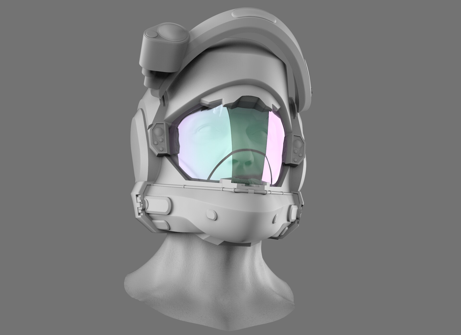 ArtStation - helmet study