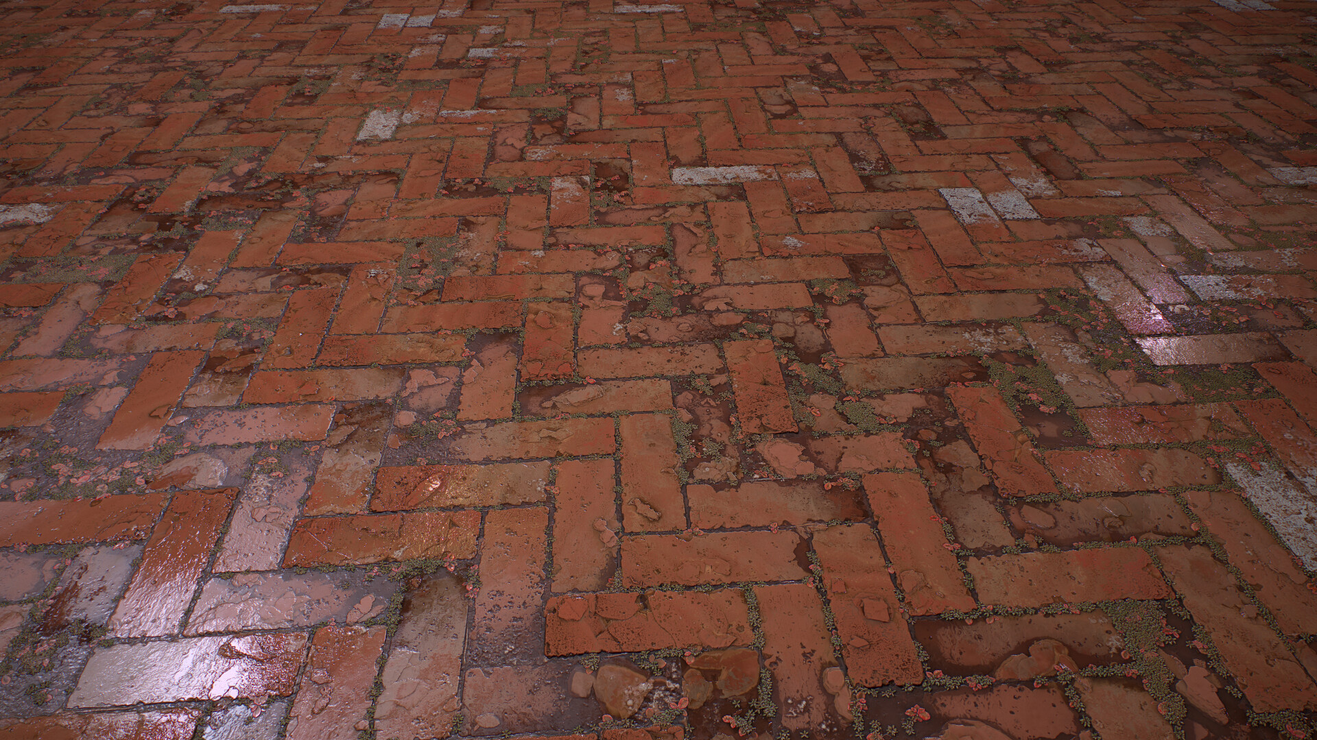 ArtStation - wet brick road