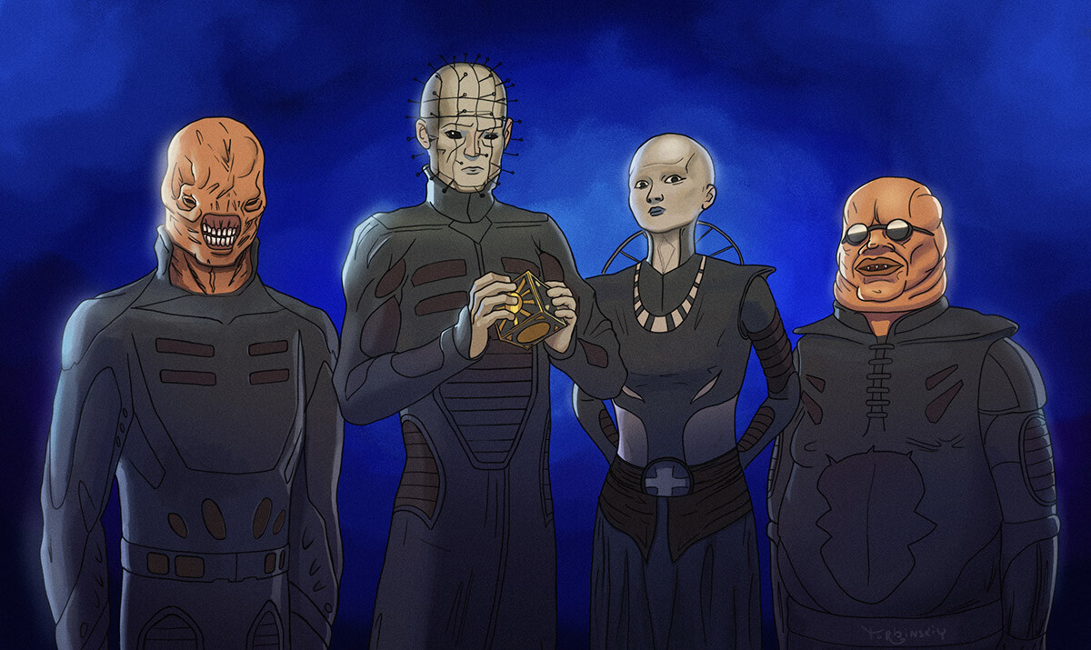 ArtStation - Testing xp-pen 15.6 pro - Hellraiser cenobites