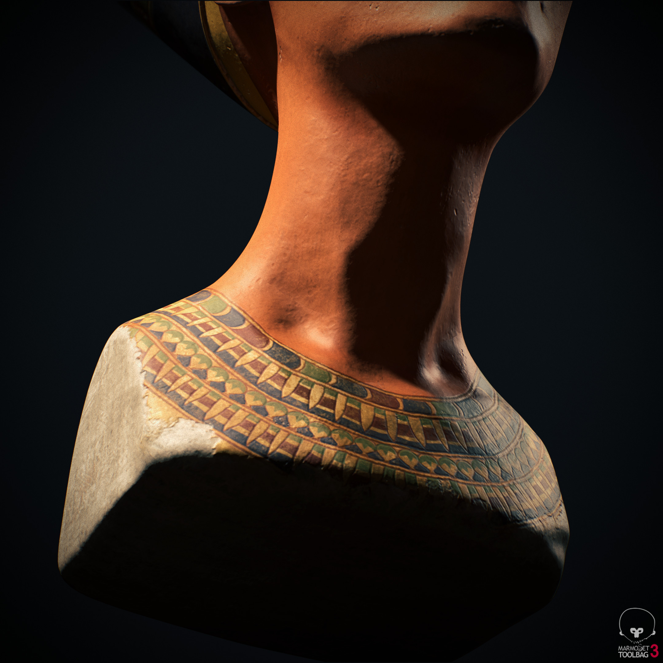 Mark Newnham - 2D & 3D Artist - Bust of Nefertiti