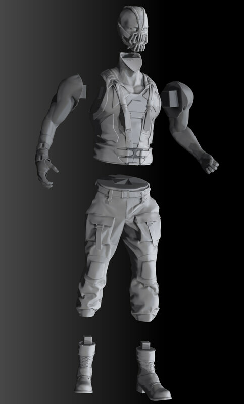 Денис Апанович - Bane 3d model