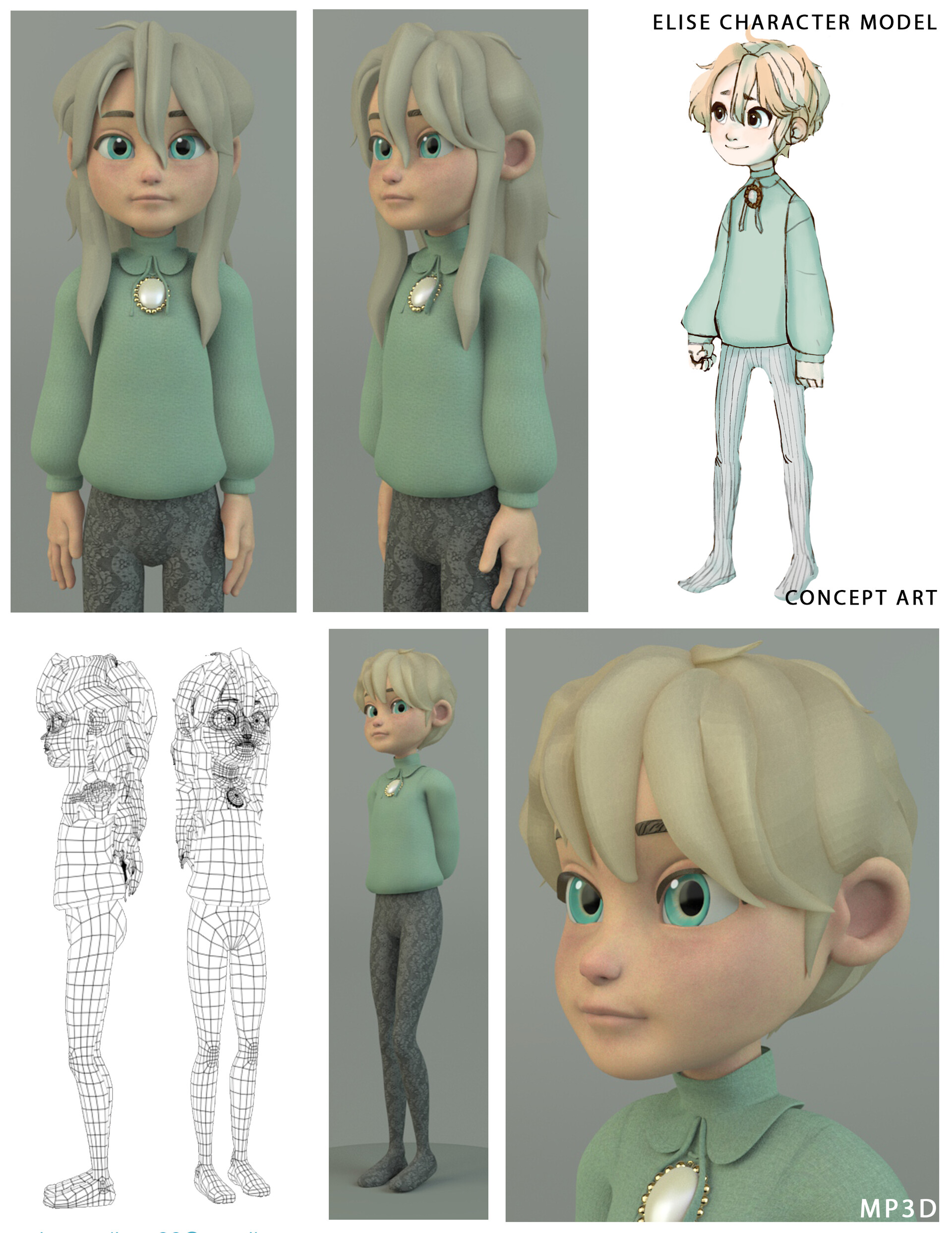 ArtStation - Elise Character Model