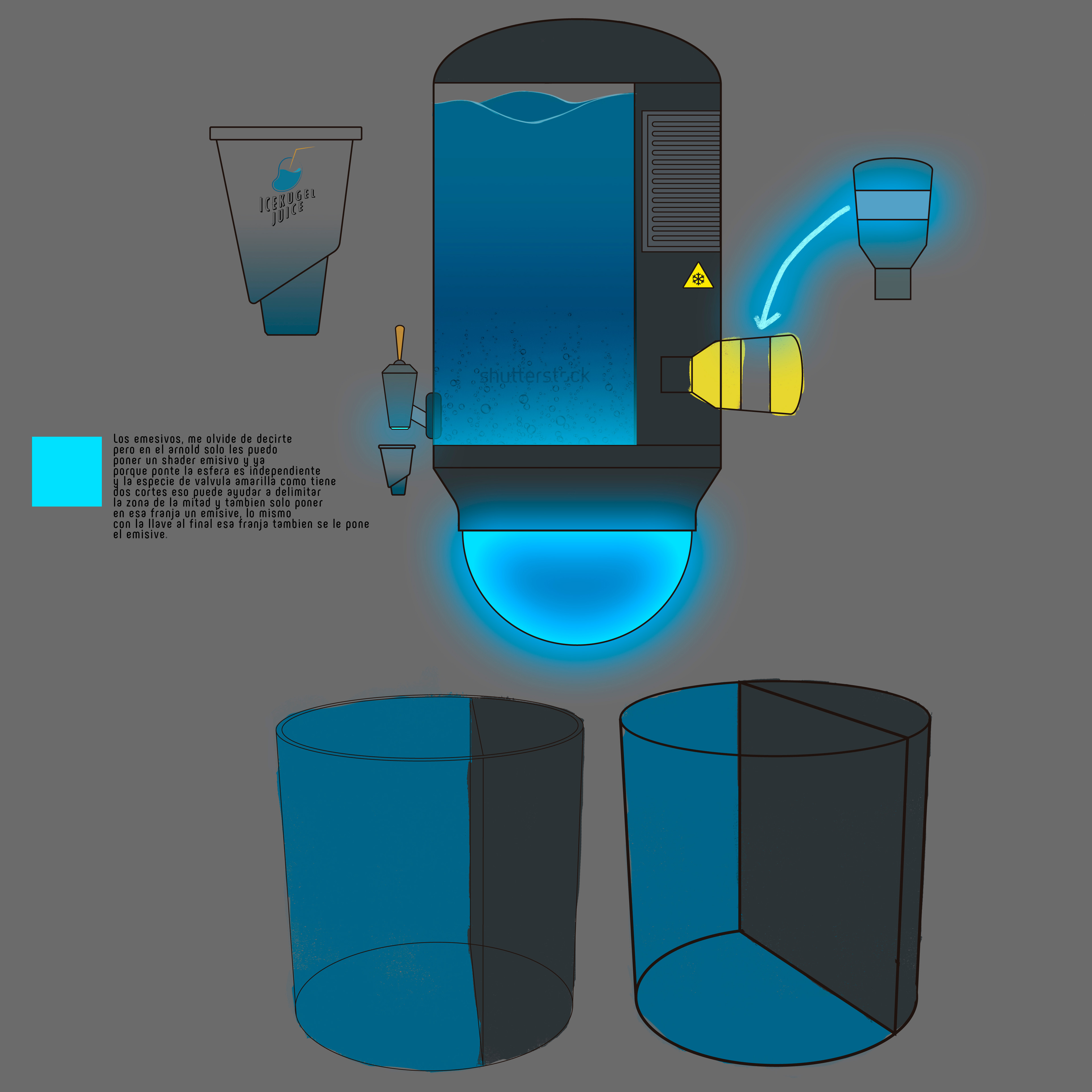 Michelle E. - Futuristic juice dispenser