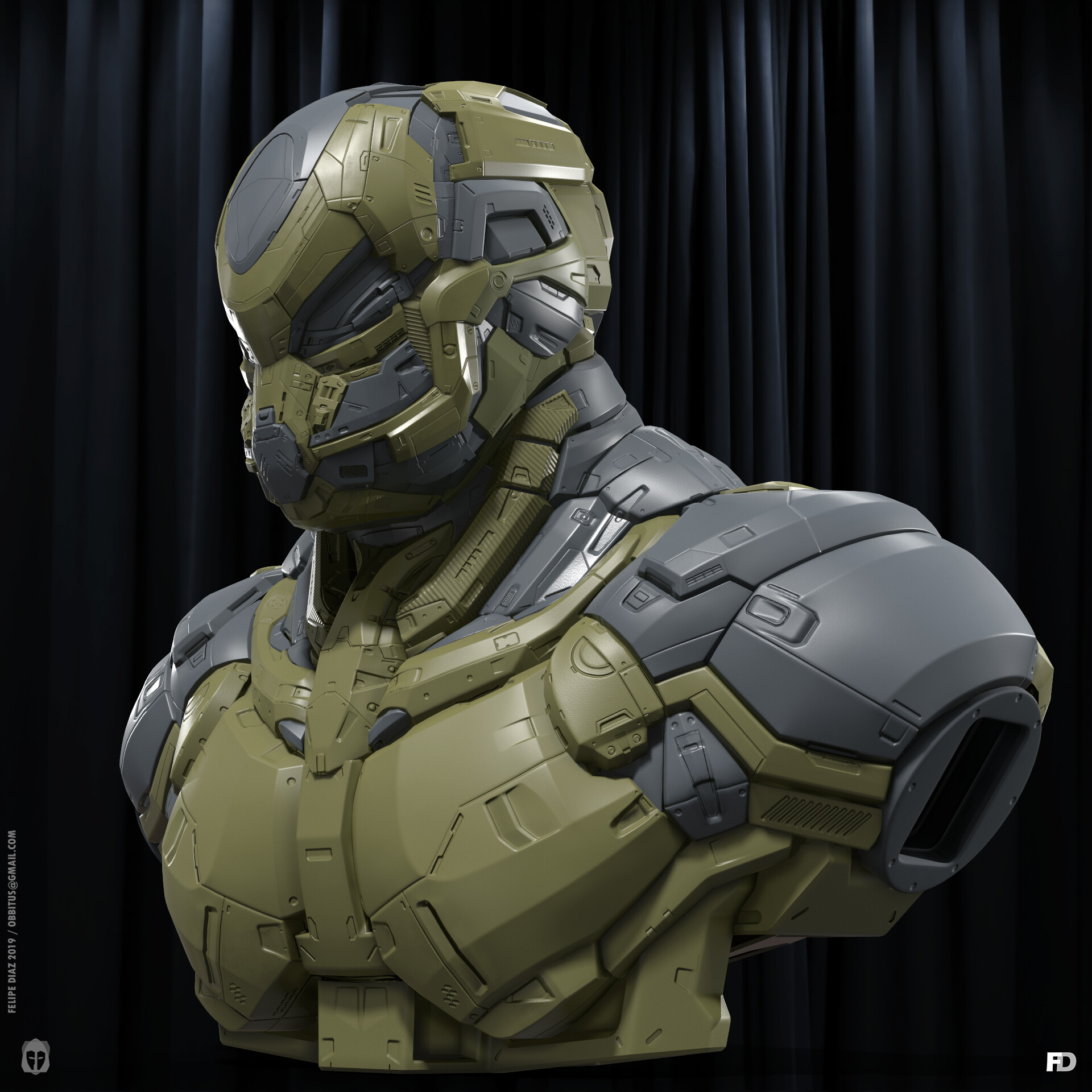 Felipe Diaz - TITAN DARWIN SCULPTURE