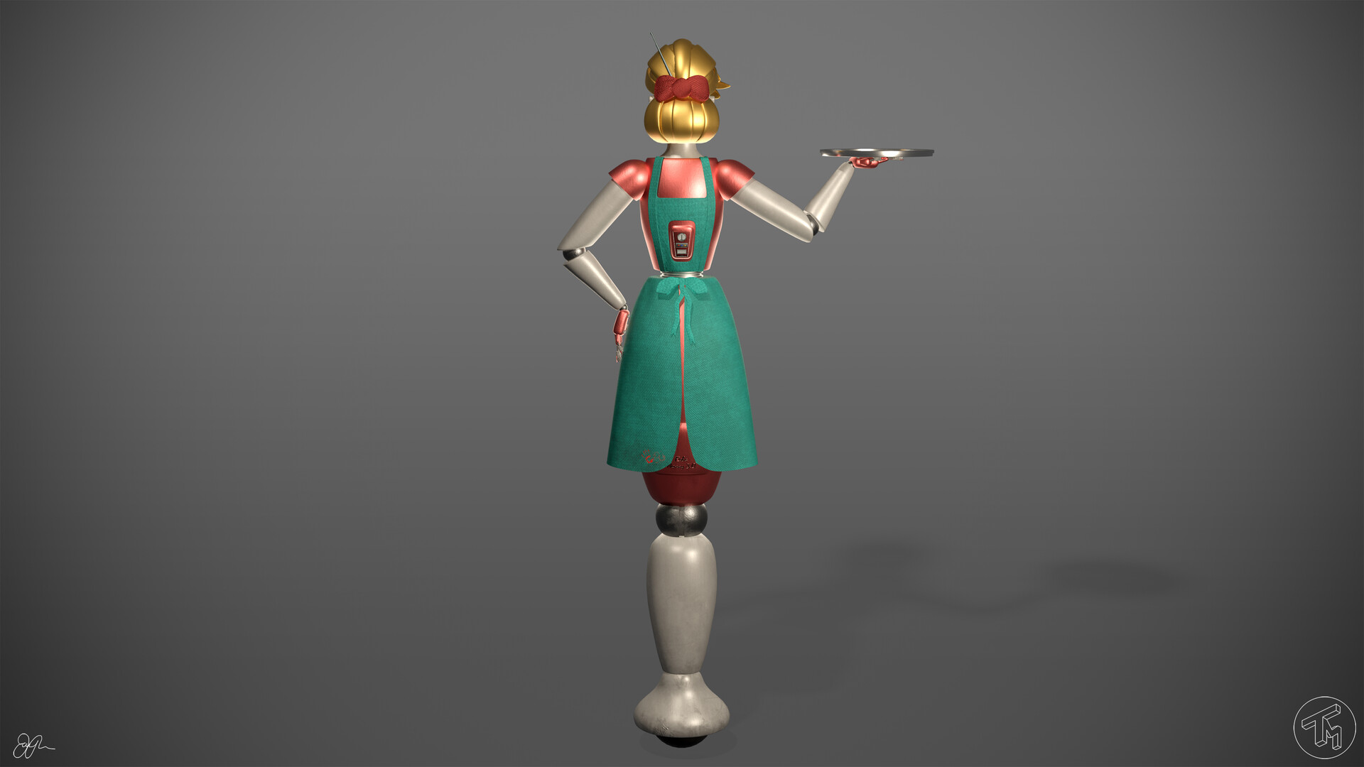 Taylor Olbison - 'Robo-Nanny' - Retro-futuristic Character