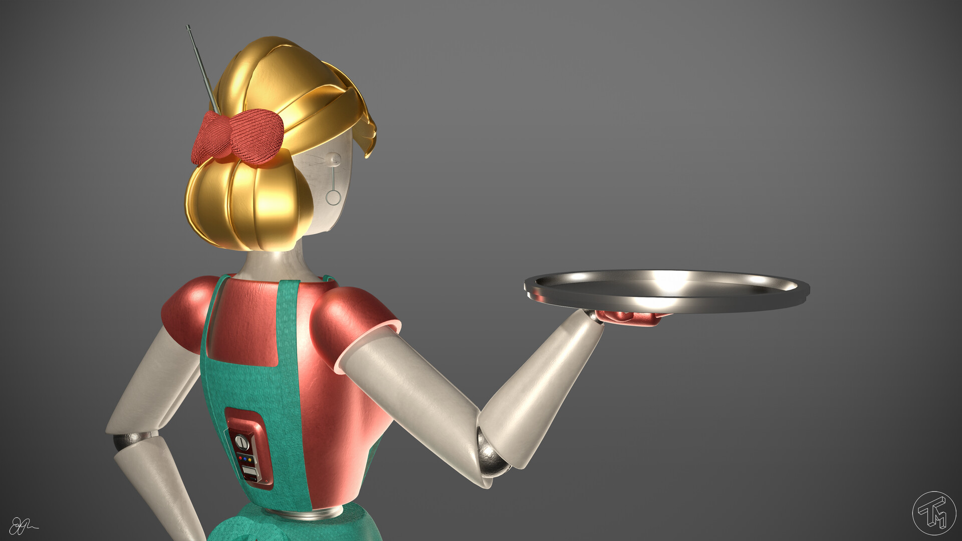 Taylor Olbison - 'Robo-Nanny' - Retro-futuristic Character